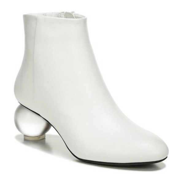Bar III | Shoes | Bar Iii Giselle Ball White Ankle Boots | Poshmark